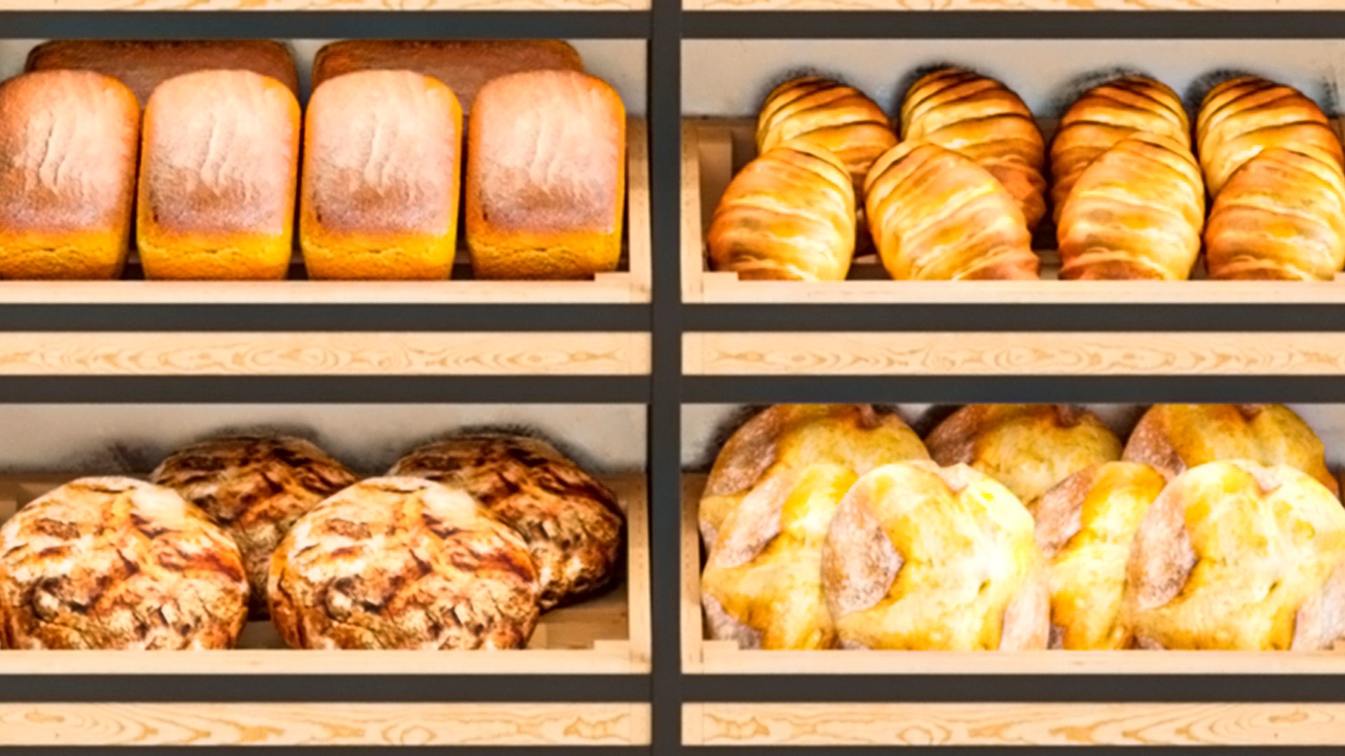 3D Showcase With Bread And Pastries Bakery Model - TurboSquid 2138865