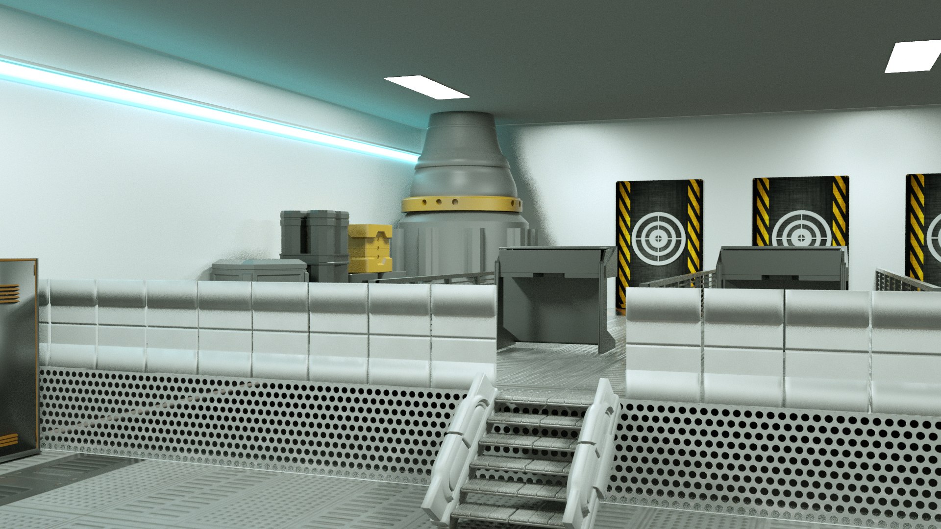 3D Model Room Weapons Shooting Range - TurboSquid 1552960