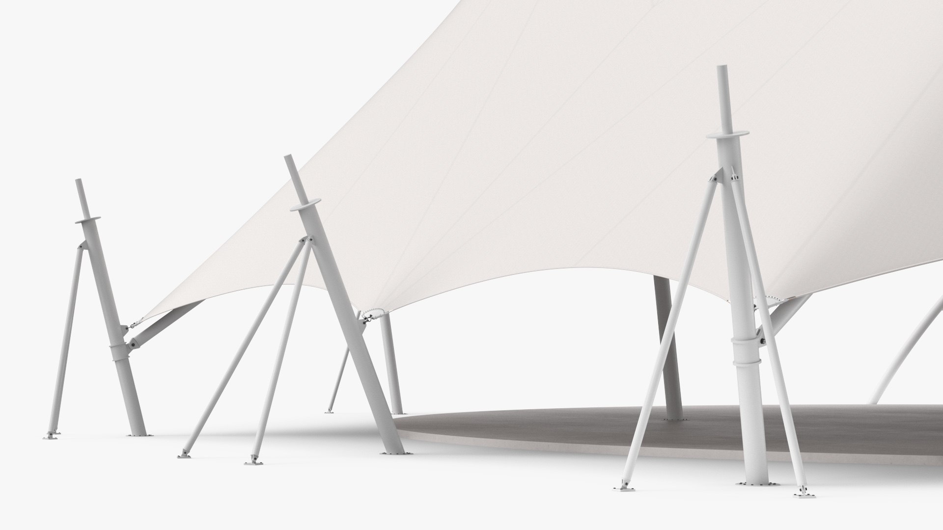 Event Tensile Tent White 3D Model - TurboSquid 2239700