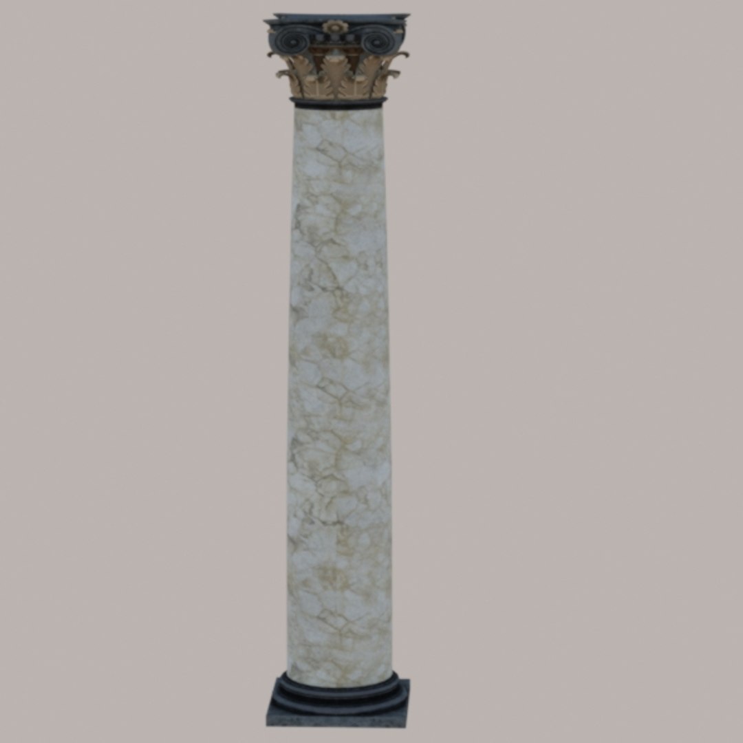 Embroidered Column 3D - TurboSquid 1632767