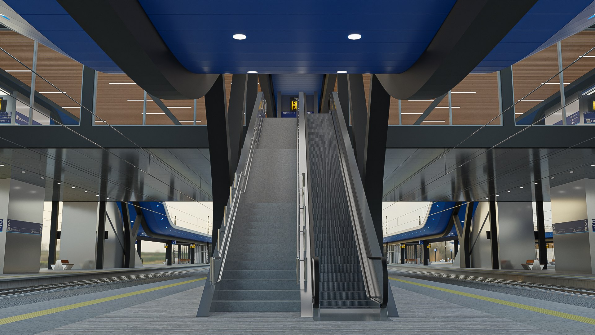 3D Central Train Station 03 Model - TurboSquid 2201711