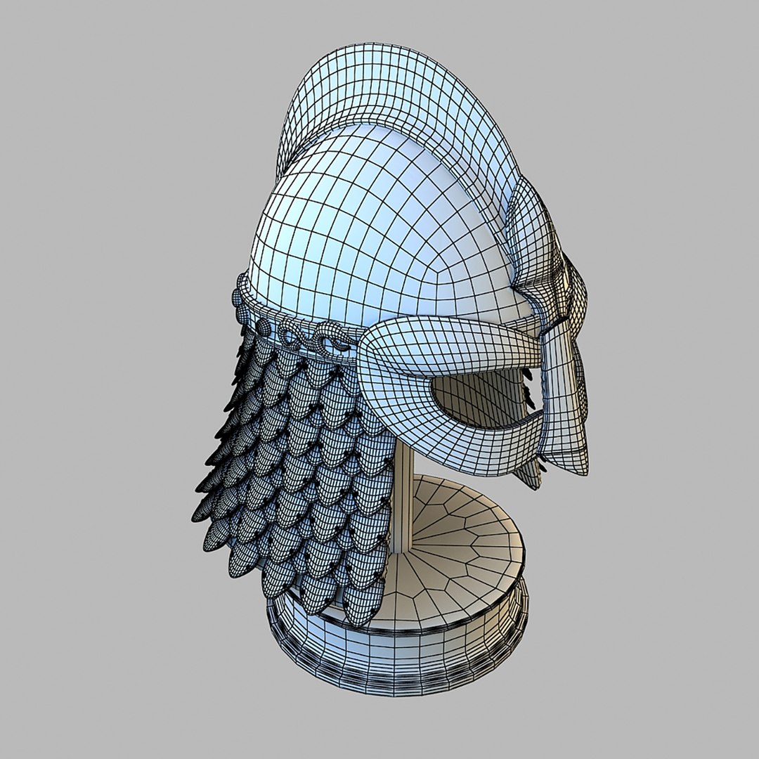 3d Fantasy Viking Helmet Model