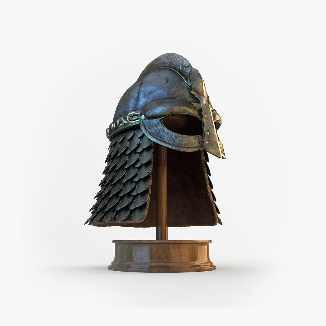 3d Fantasy Viking Helmet Model
