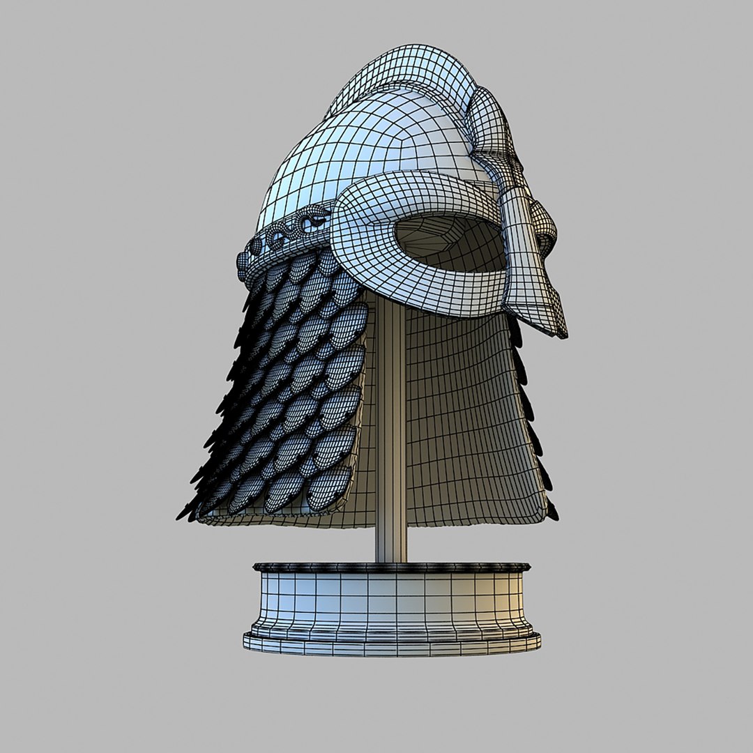 3d Fantasy Viking Helmet Model