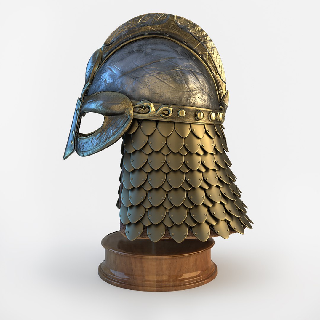 3d Fantasy Viking Helmet Model