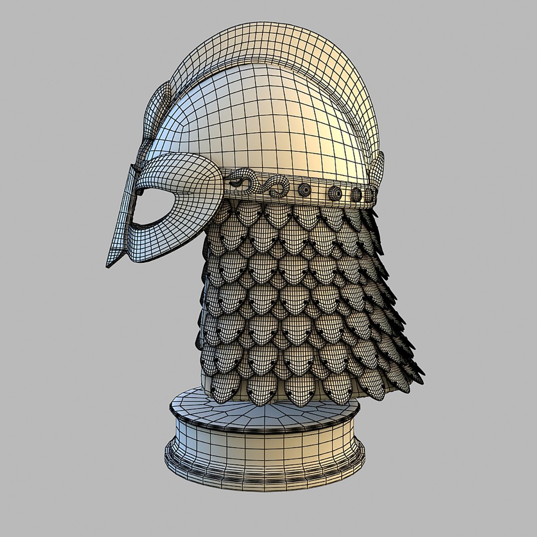 3d Fantasy Viking Helmet Model