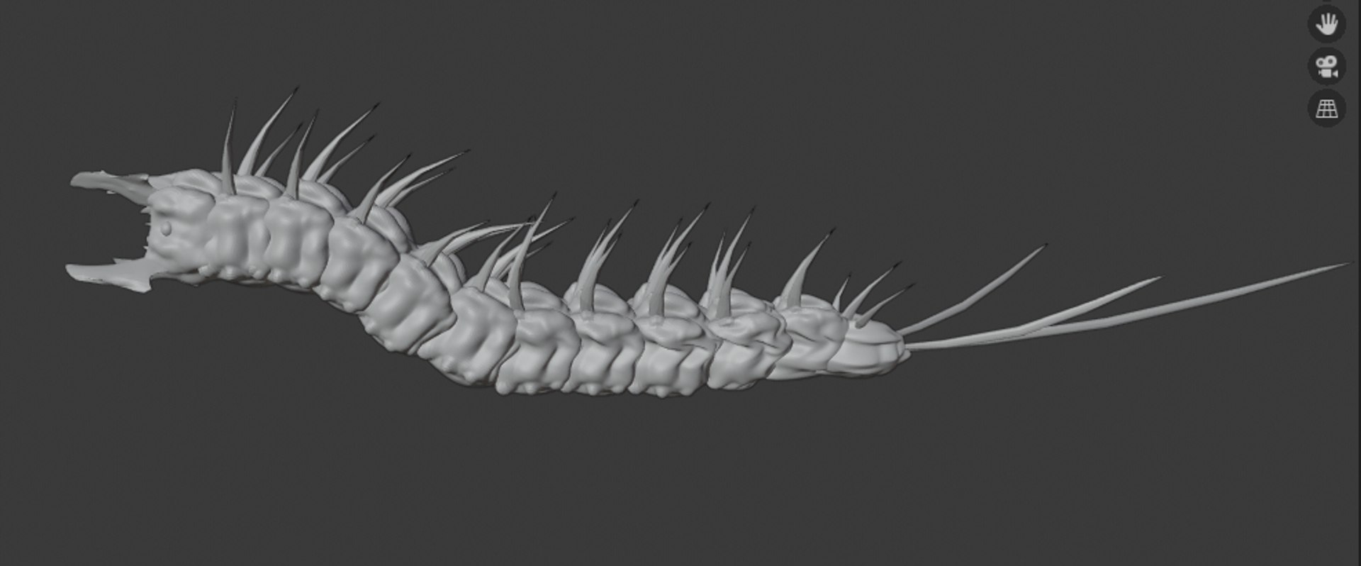 3D model Worm monster - TurboSquid 1734175