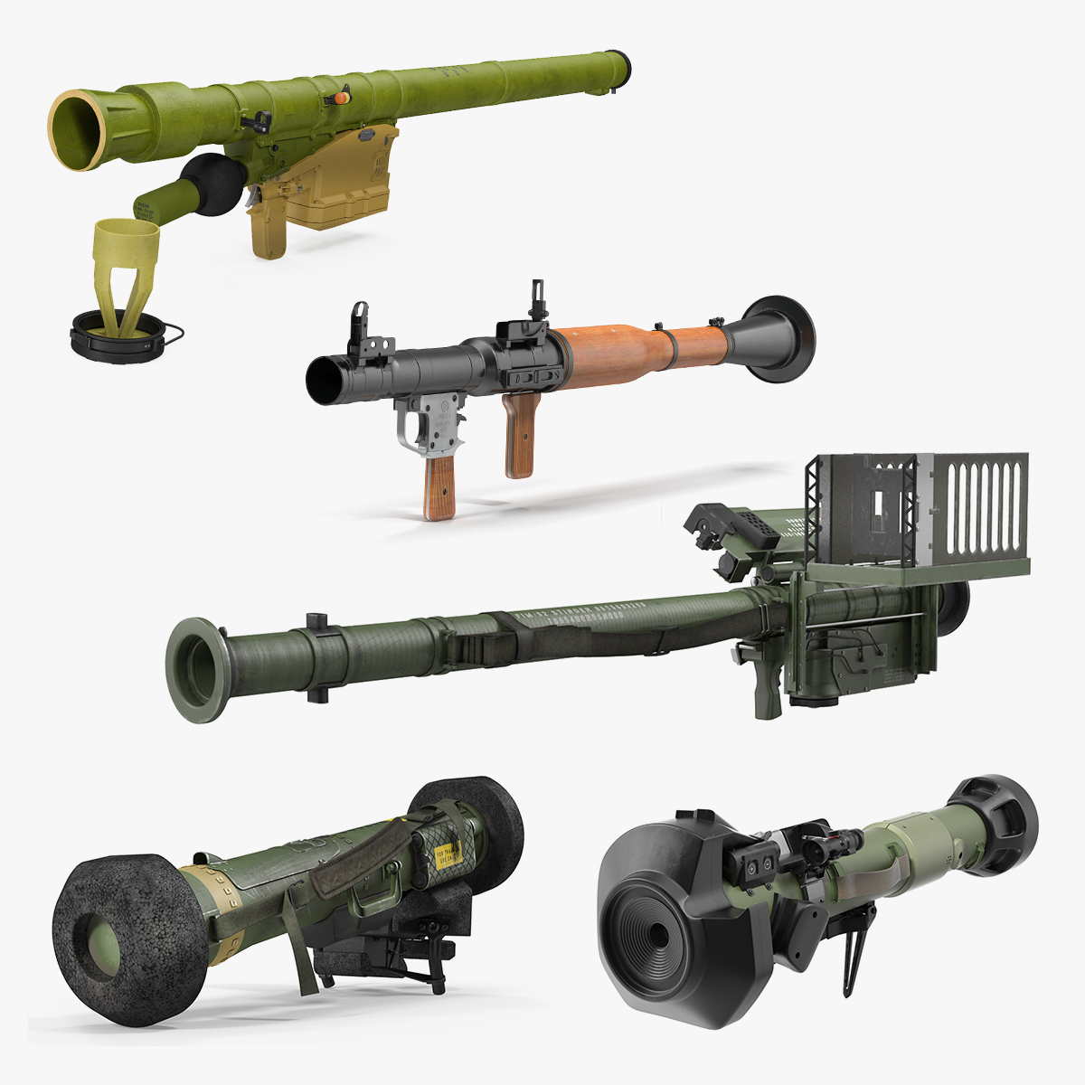 Rocket Launchers Collection 2 3D model - TurboSquid 1901898