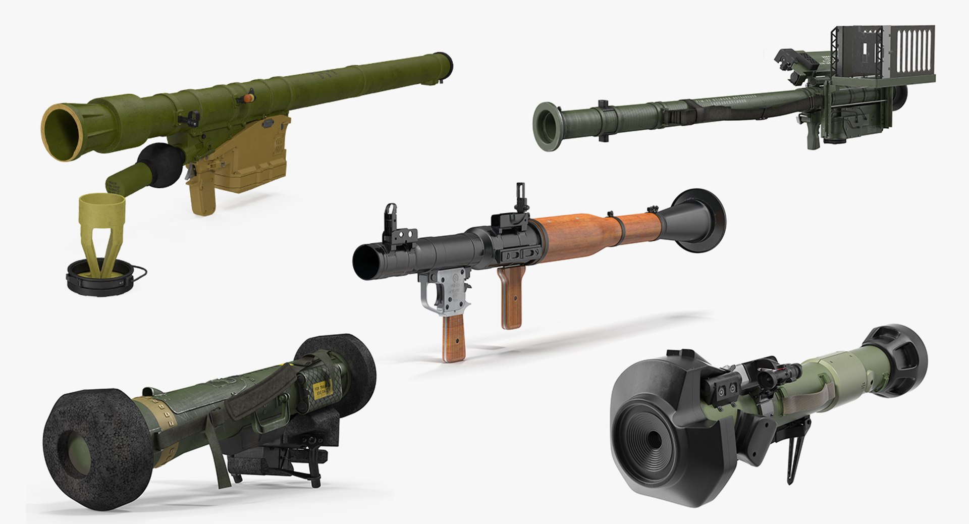 Rocket Launchers Collection 2 3D model - TurboSquid 1901898