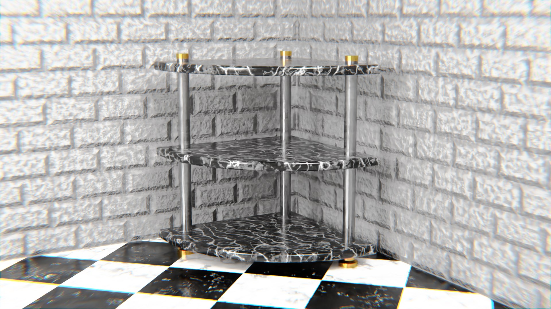 3D Corner Rack Model - TurboSquid 2238401