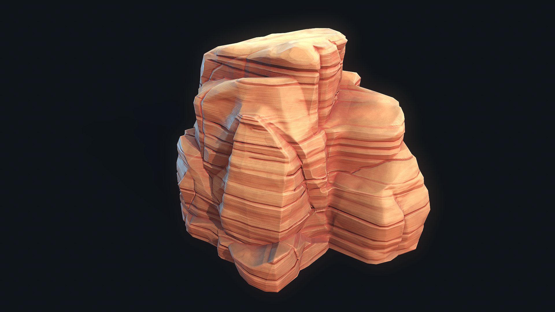 Stylized Desert Rock Collection 3D Model - TurboSquid 2134729