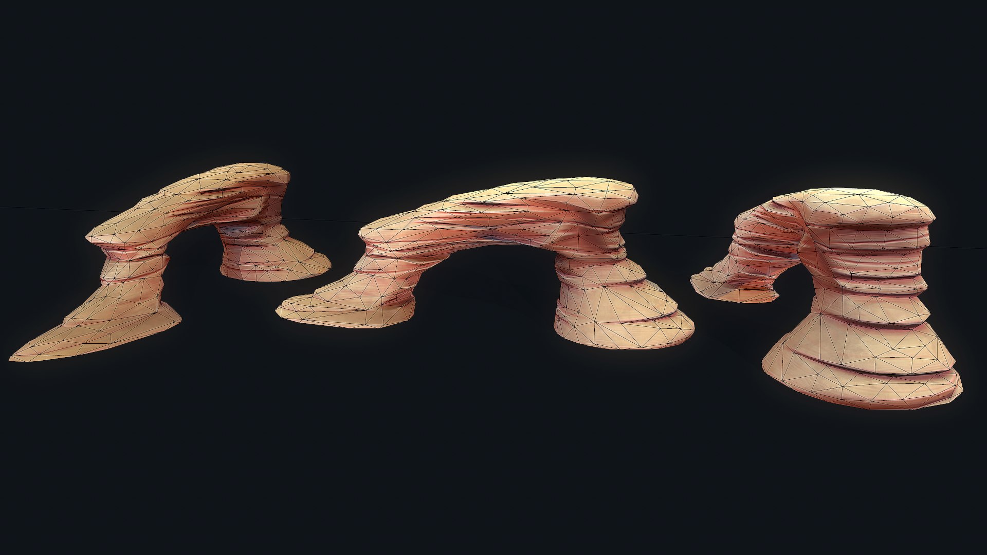 Stylized Desert Rock Collection 3D Model - TurboSquid 2134729