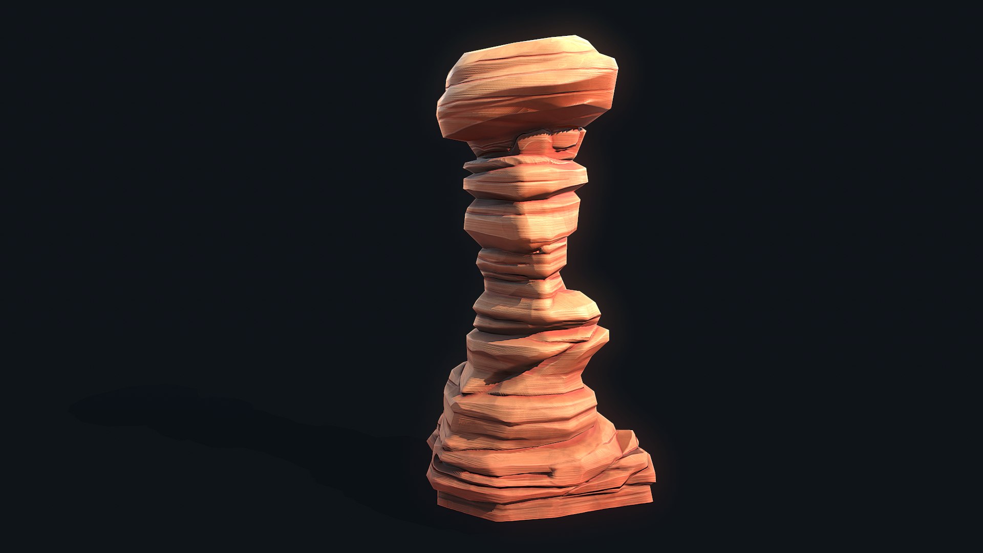 Stylized Desert Rock Collection 3D Model - TurboSquid 2134729