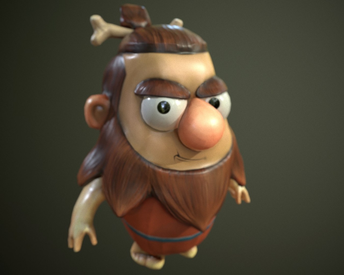 Caveman Low-poly Ready 3D Model - TurboSquid 1301530