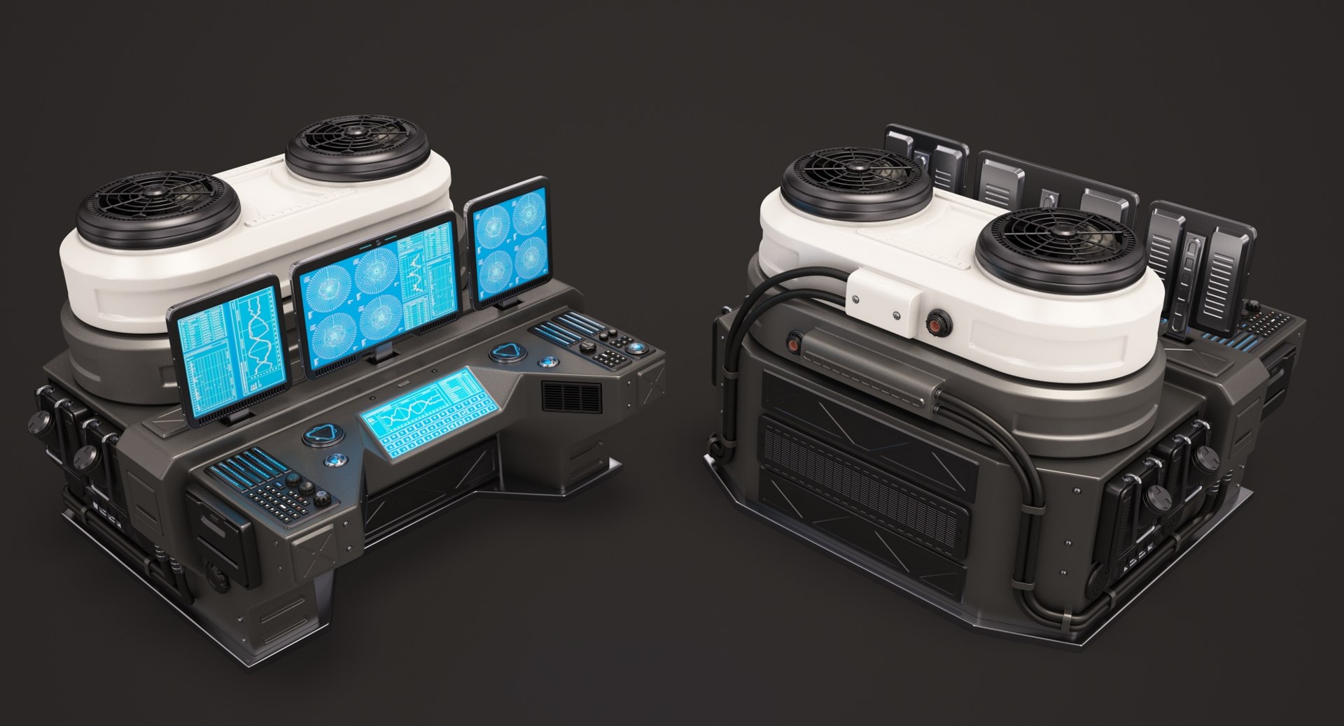 3D Sci Fi Lab Computer - TurboSquid 1232195