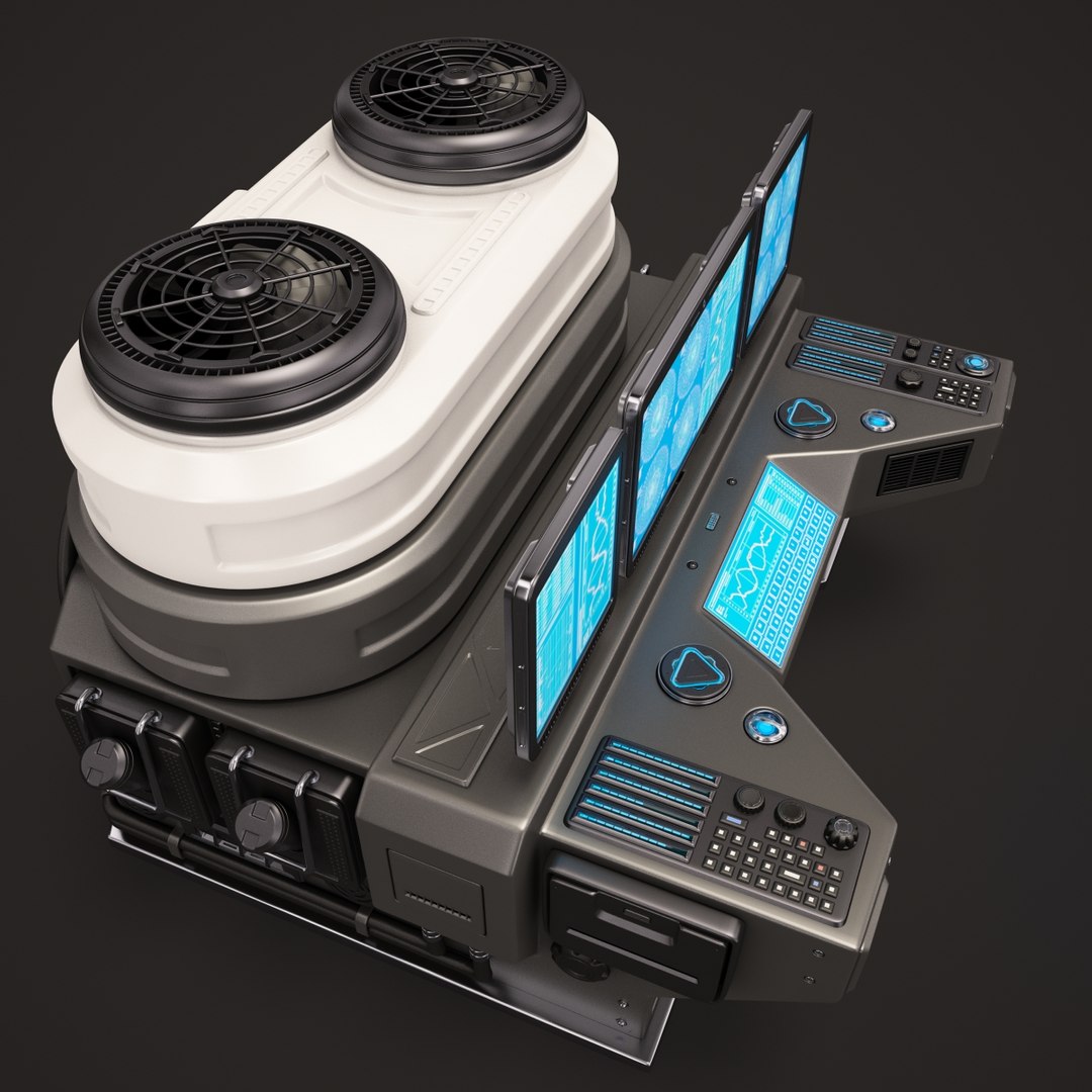 3D Sci Fi Lab Computer - TurboSquid 1232195