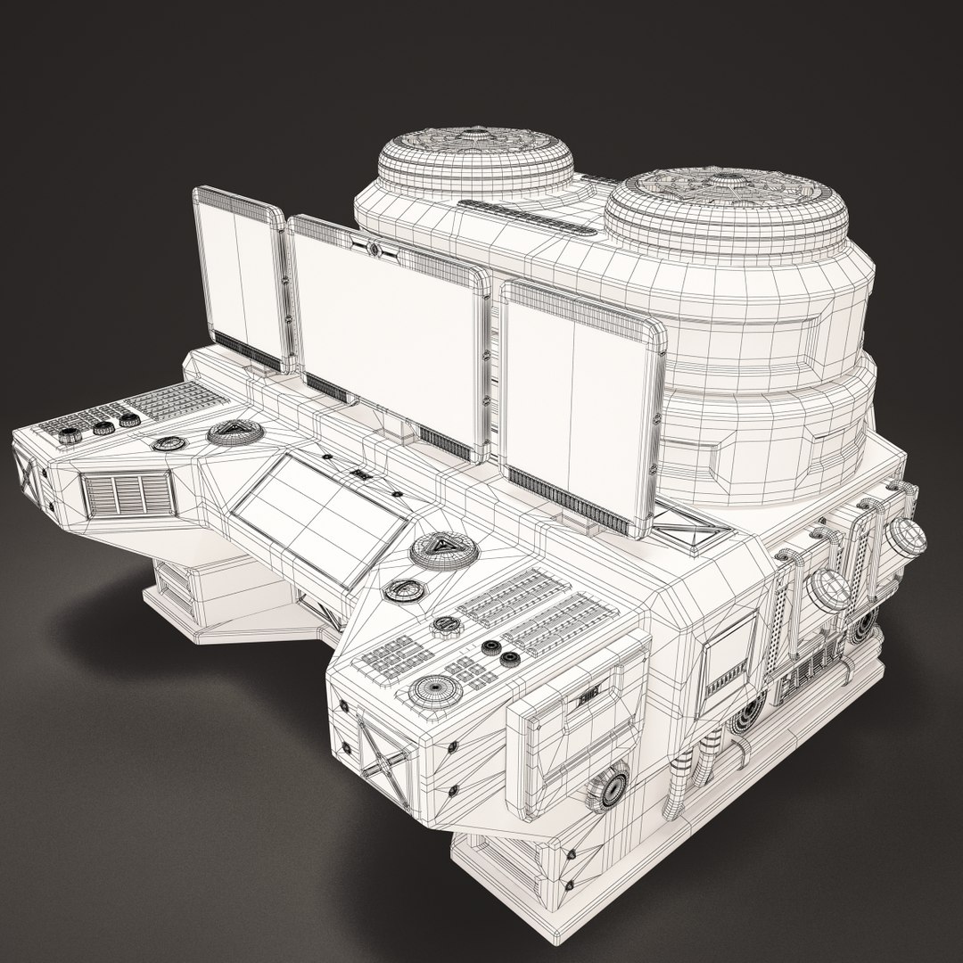 3D Sci Fi Lab Computer - TurboSquid 1232195