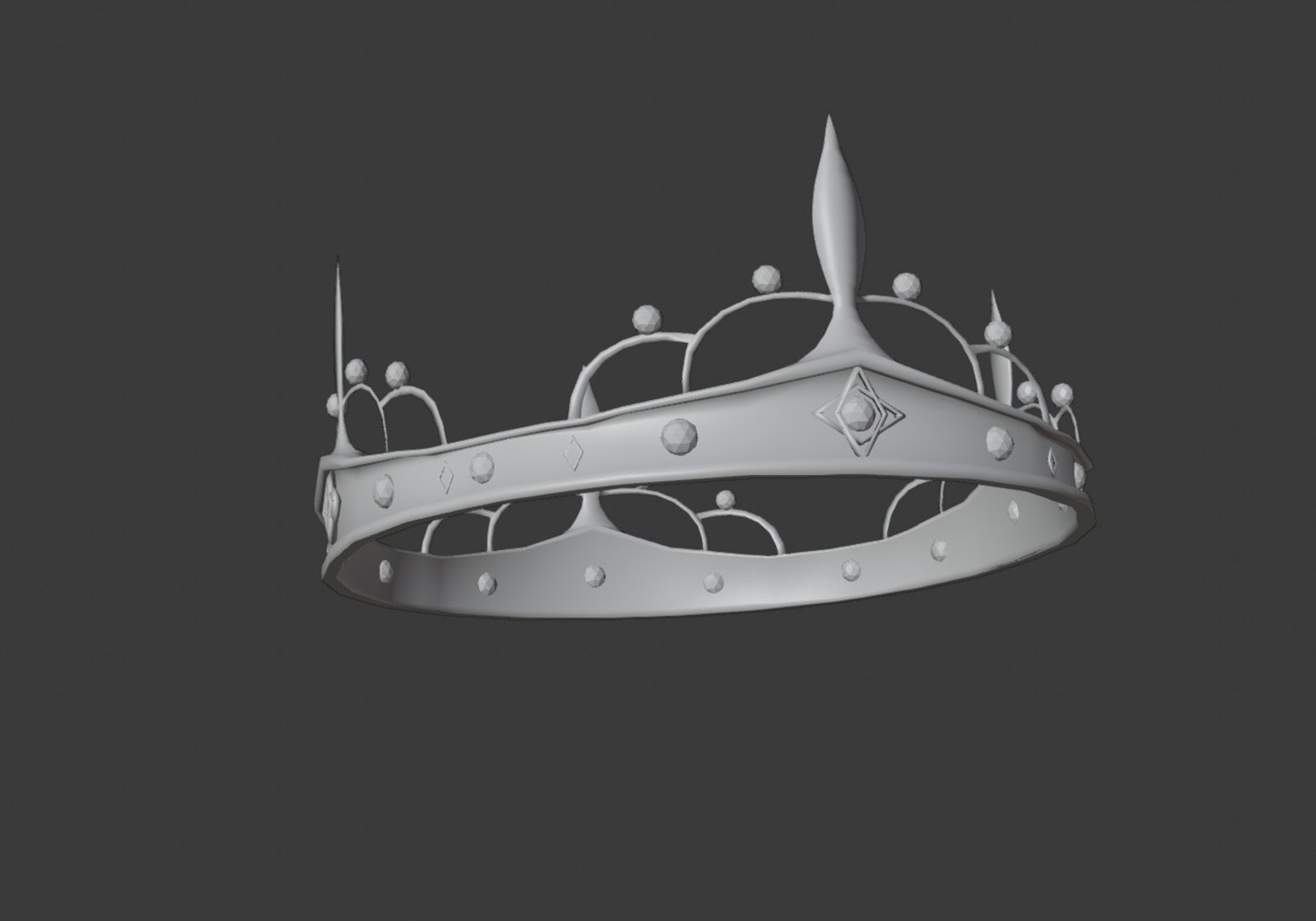 Gold crown model - TurboSquid 1883376