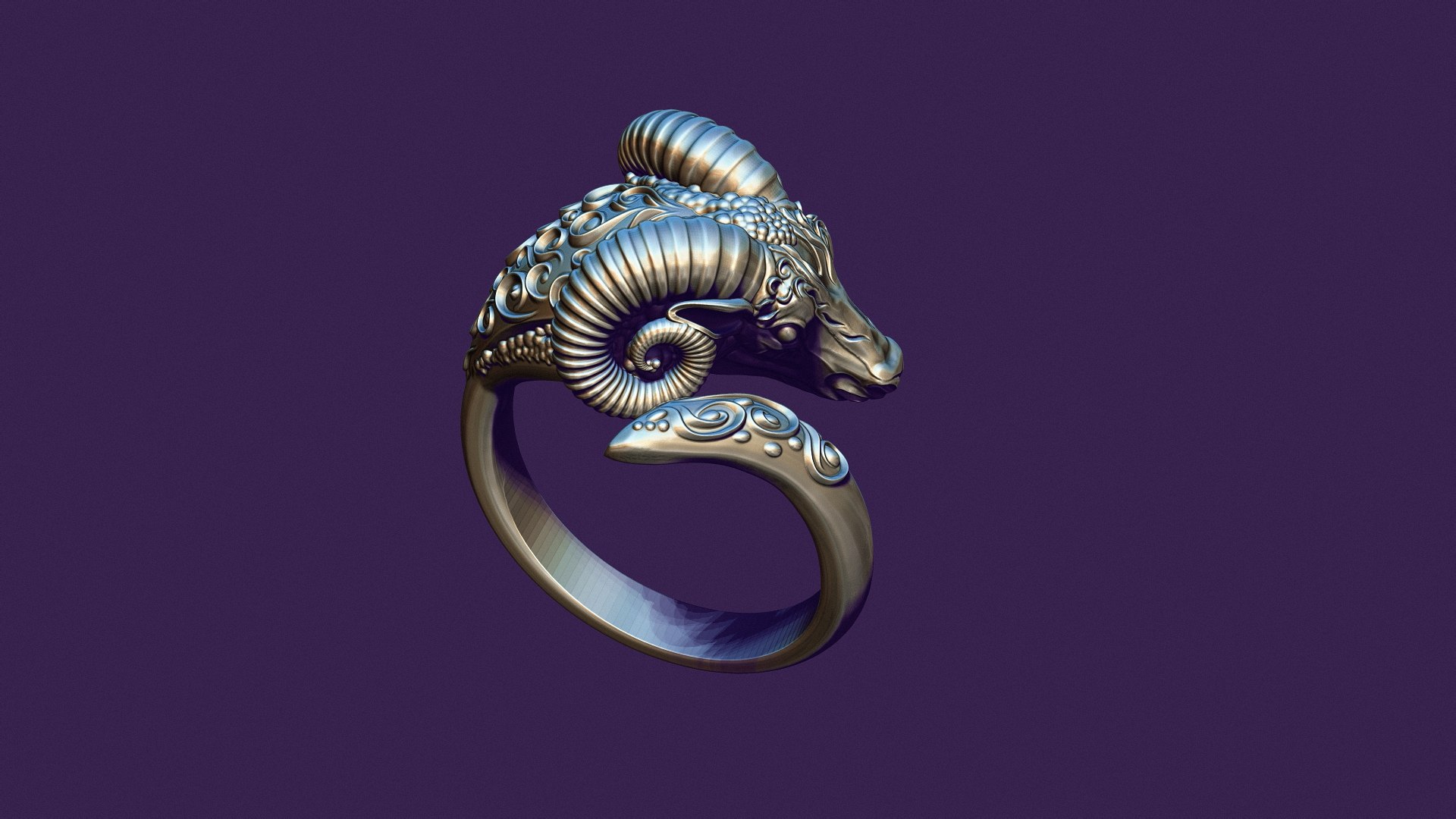 Aries Ring In Two Versions 3D Model - TurboSquid 2122897