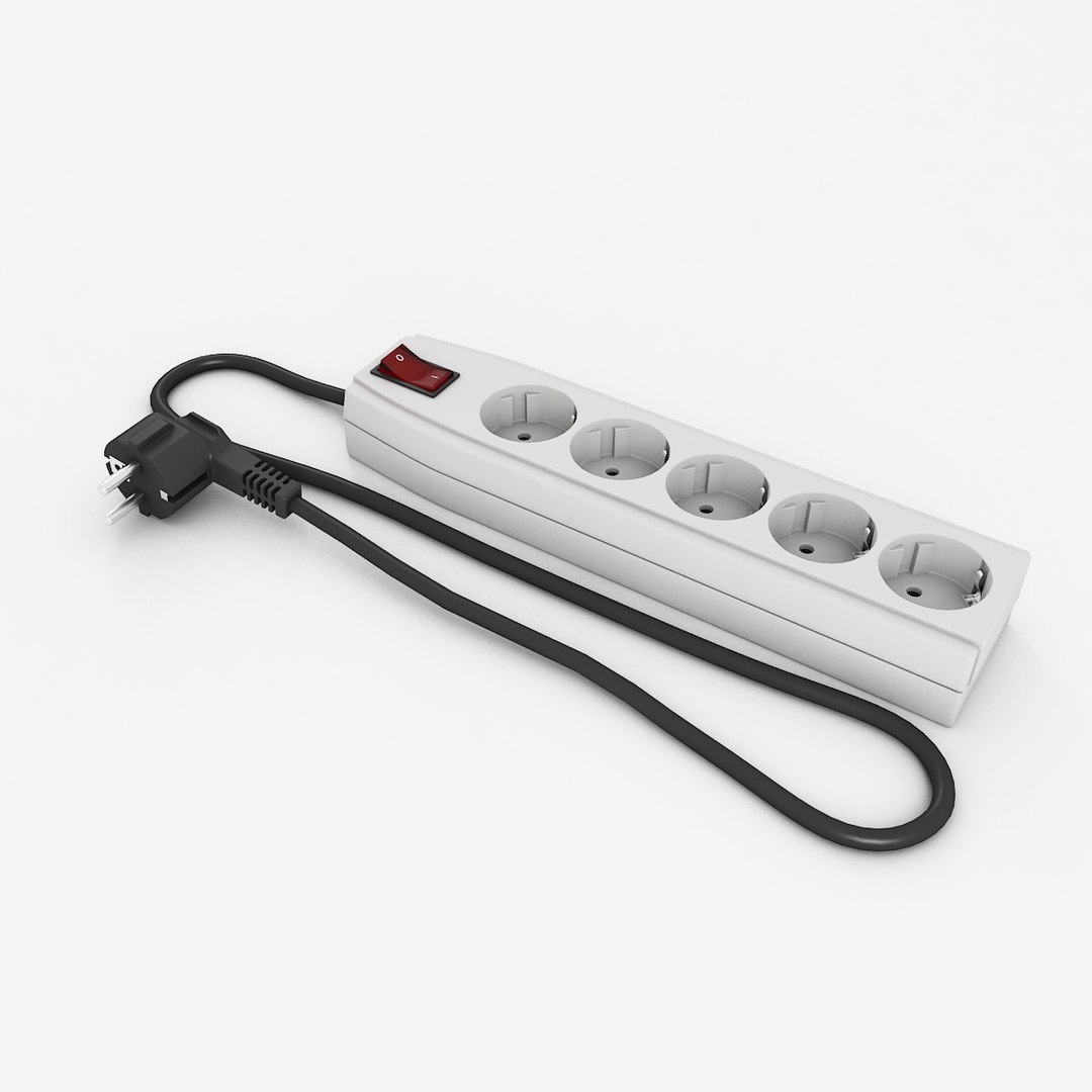 Extension socket 3D model - TurboSquid 1179817