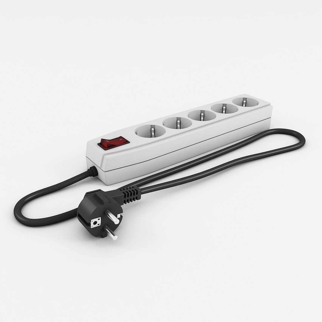 Extension socket 3D model - TurboSquid 1179817