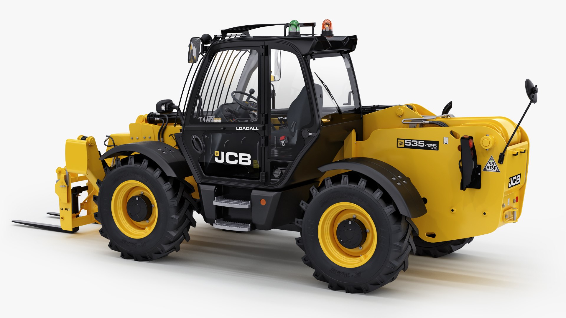 Telehandler 535-125 forklift rigged 3D - TurboSquid 1482415