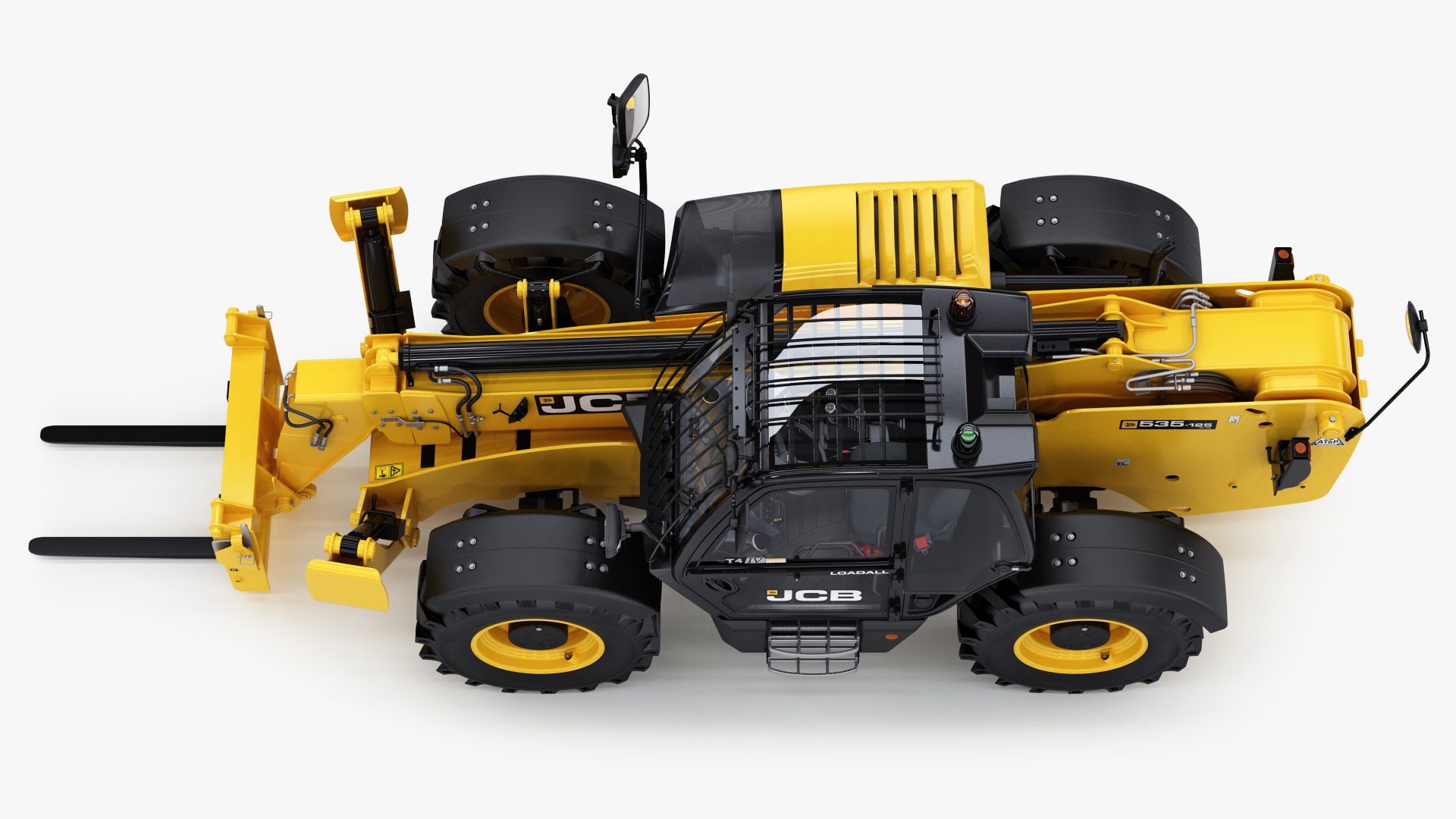 Telehandler 535-125 forklift rigged 3D - TurboSquid 1482415