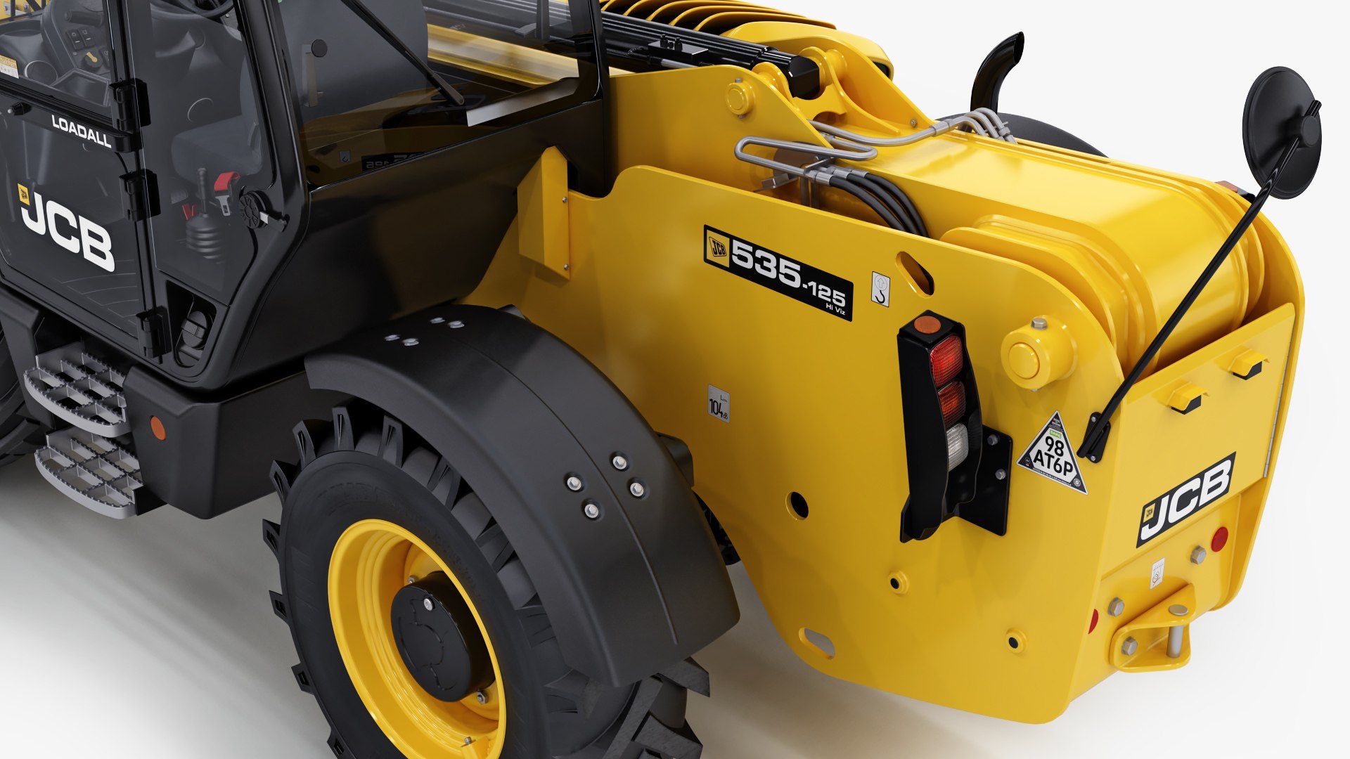 Telehandler 535-125 forklift rigged 3D - TurboSquid 1482415