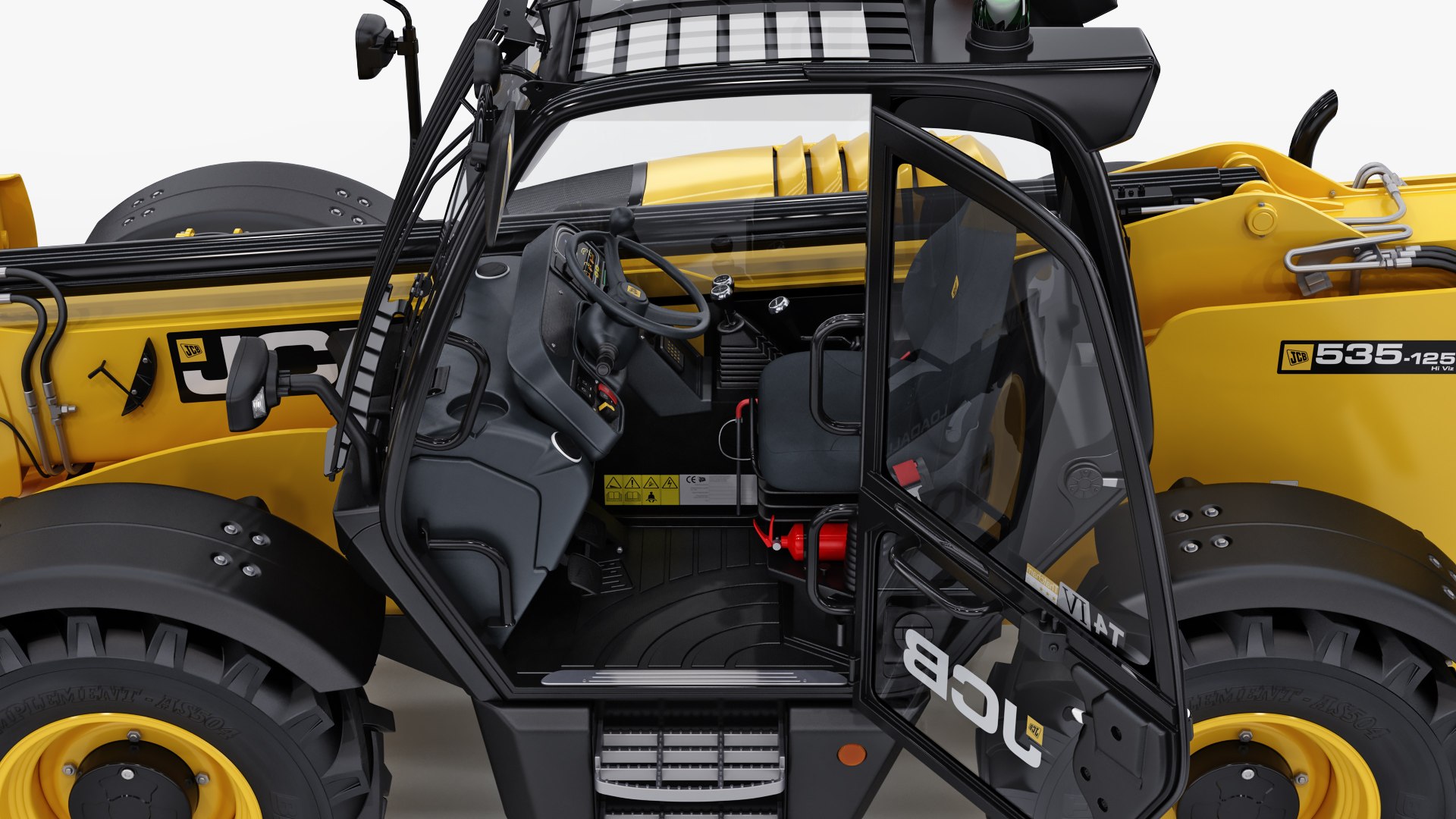 Telehandler 535-125 forklift rigged 3D - TurboSquid 1482415