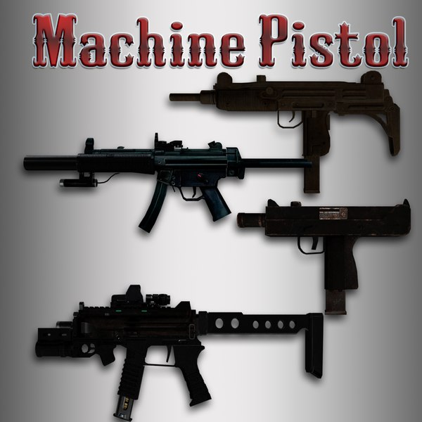 3ds max submachine gun ingram mac