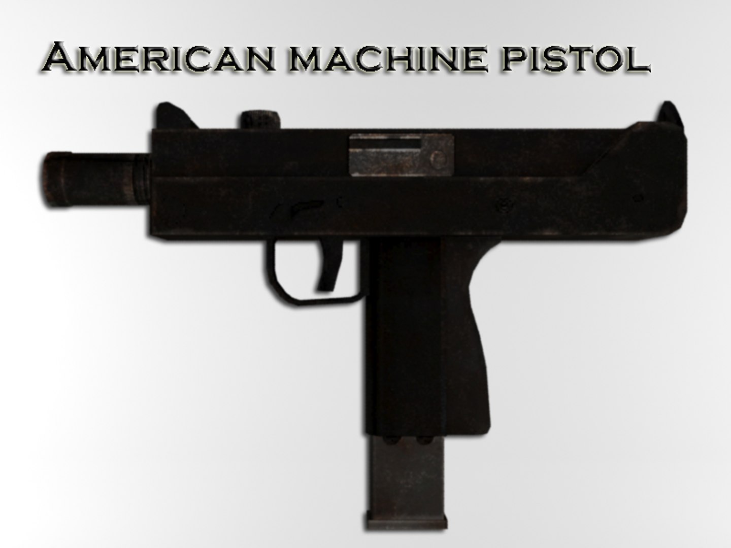 machine pistol 3d x