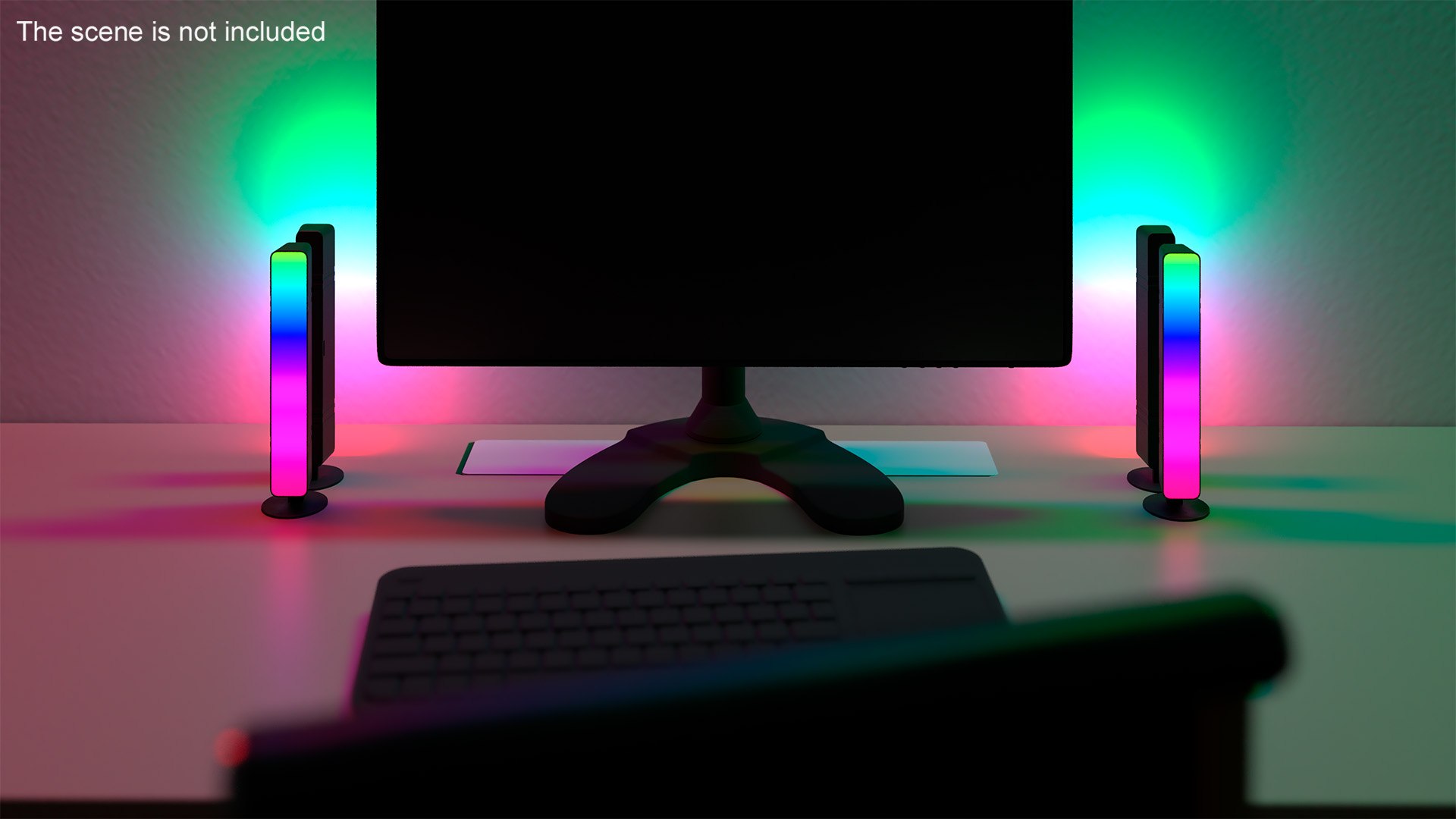 Vertical RGB Dynamic LED Light Bar 3D Model - TurboSquid 2201929