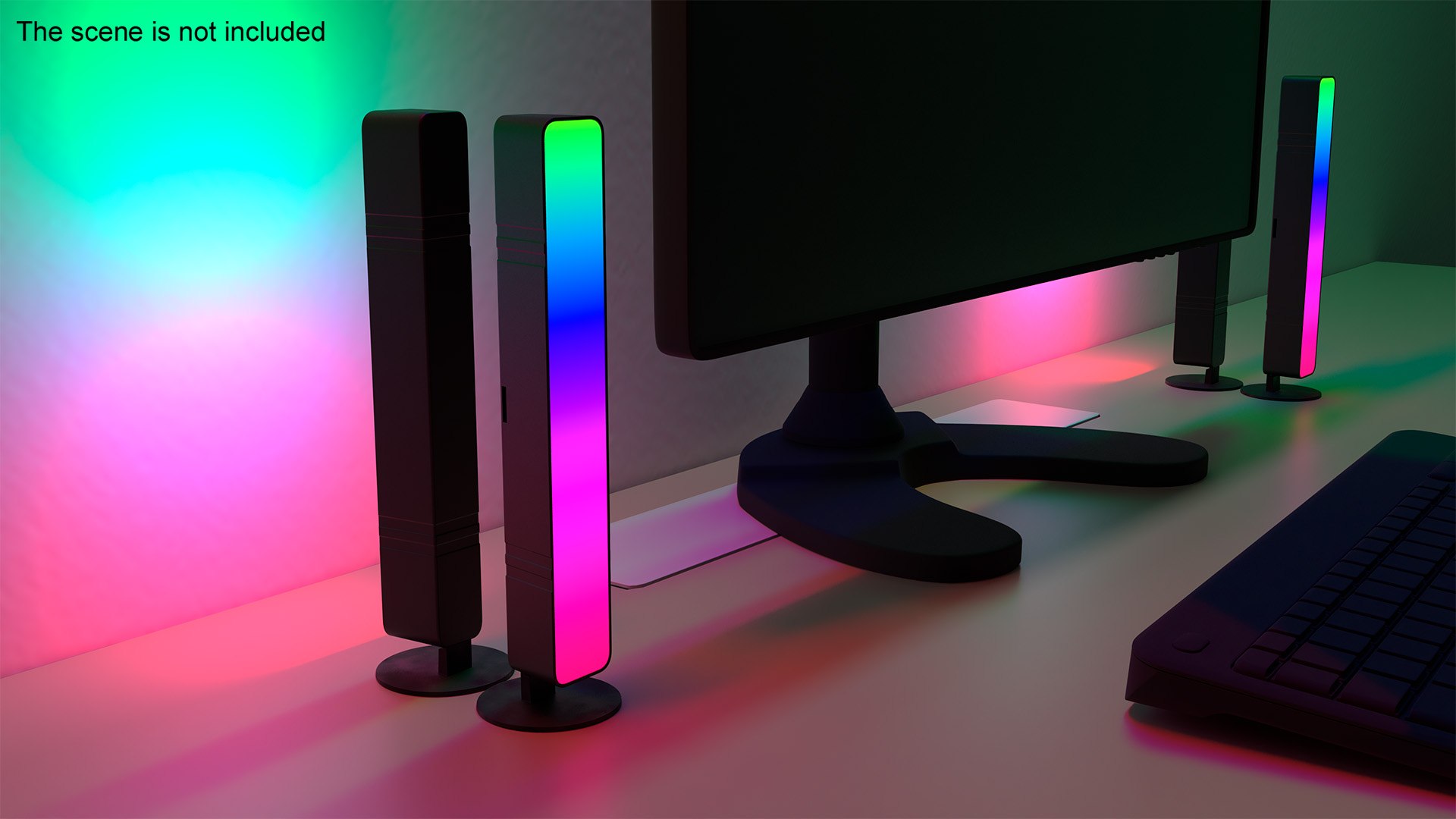Vertical RGB Dynamic LED Light Bar 3D Model - TurboSquid 2201929