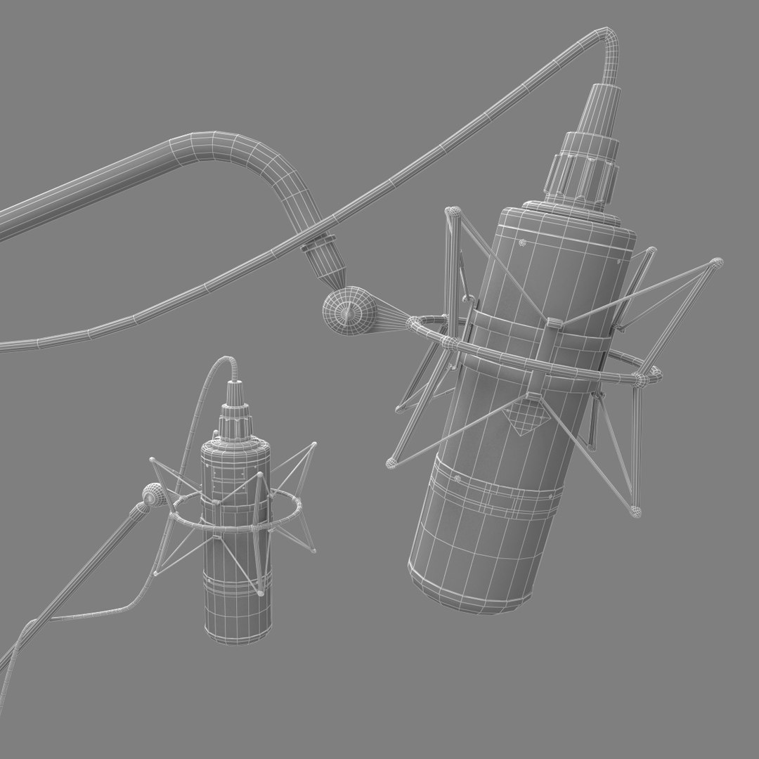 3ds Neumann U47 Microphone