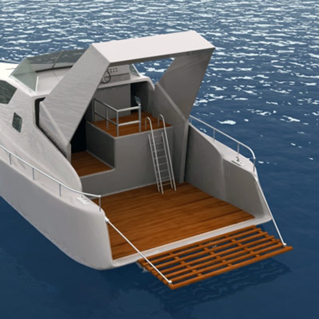 3ds Medium Motorboat Yacht