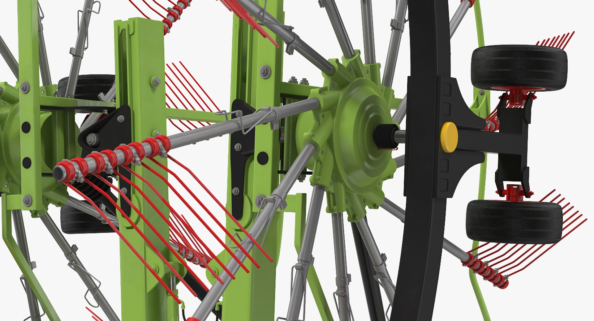 Twin Rotor Hay Rake 3D Model - TurboSquid 1332859