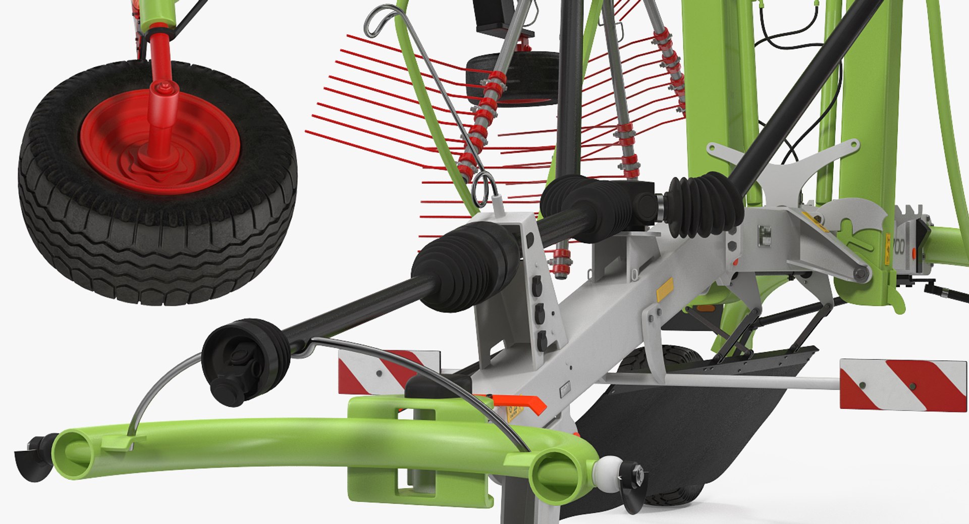 Twin Rotor Hay Rake 3D Model - TurboSquid 1332859