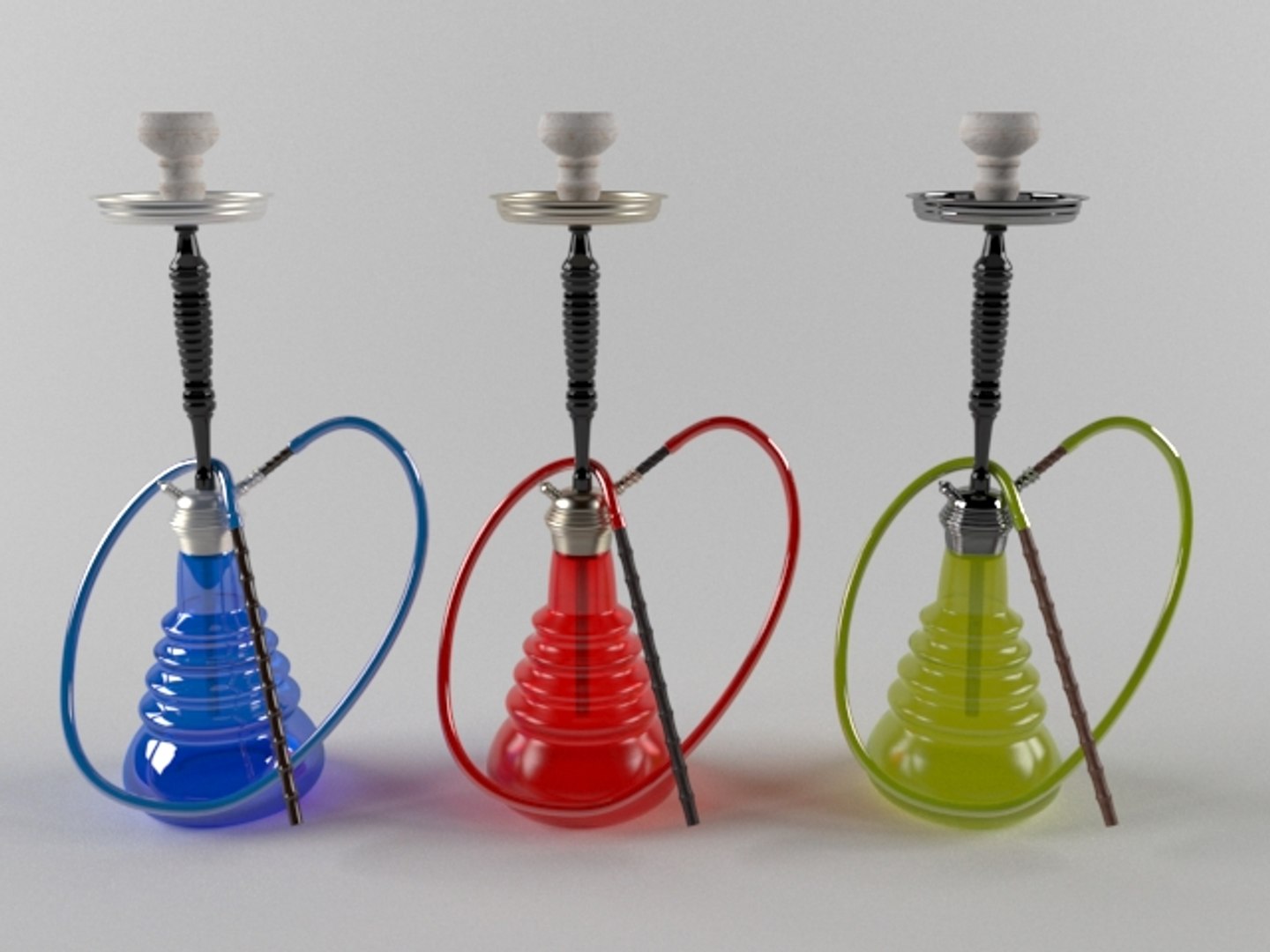 hookah shisha tobacco 3d model