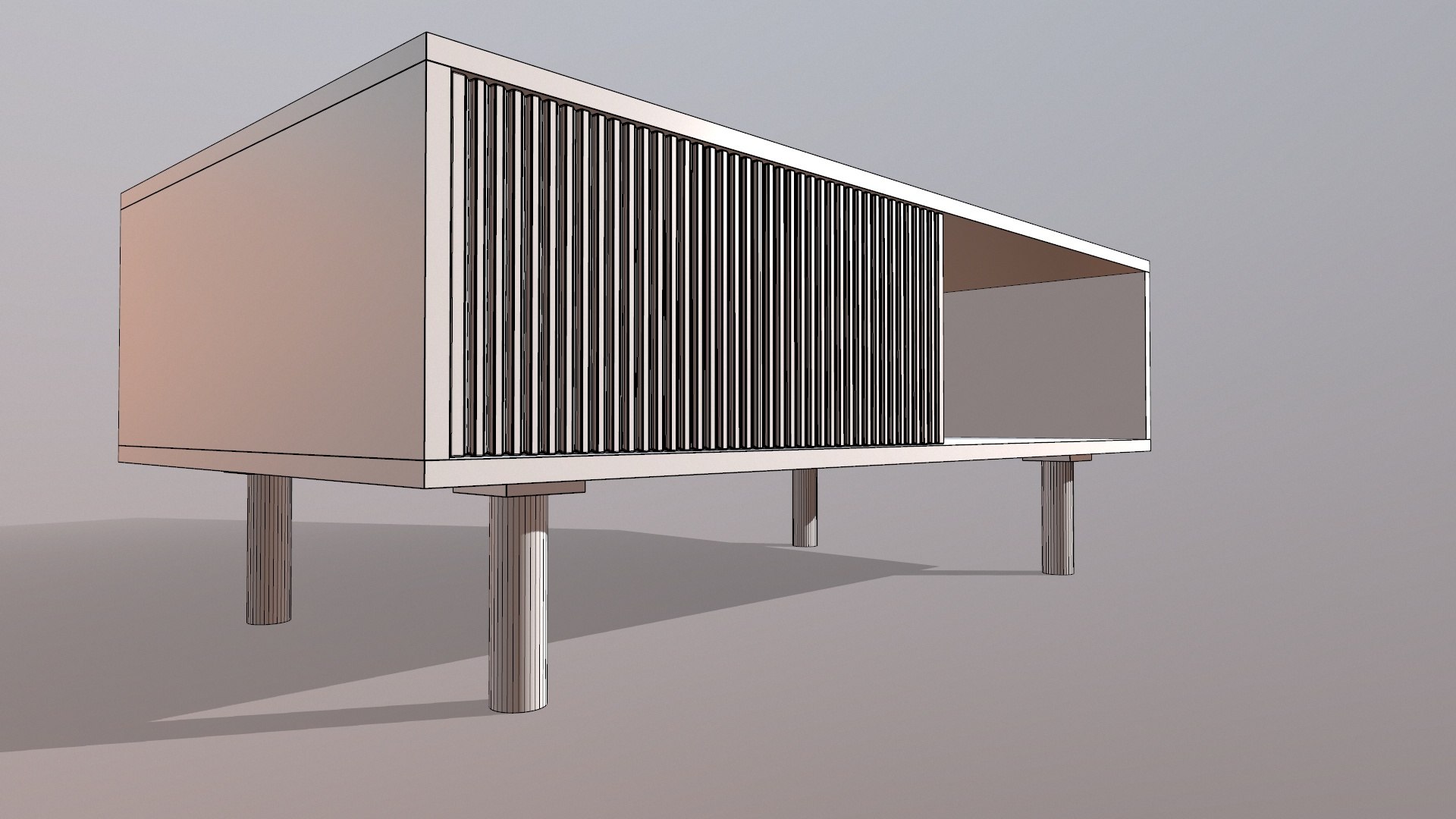 TV Unit 3D Model - TurboSquid 2252184