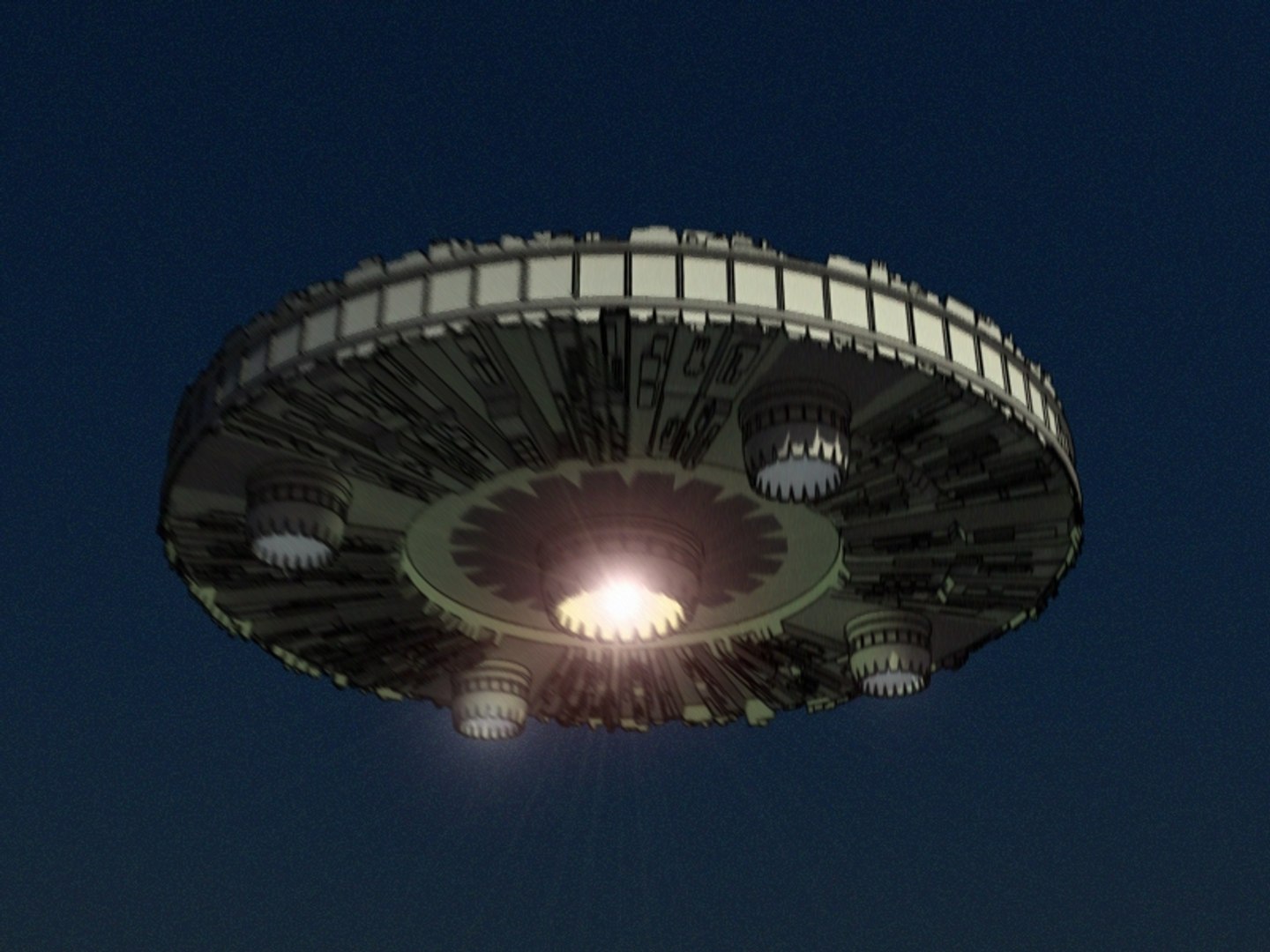 Alien Ufo 3d Model