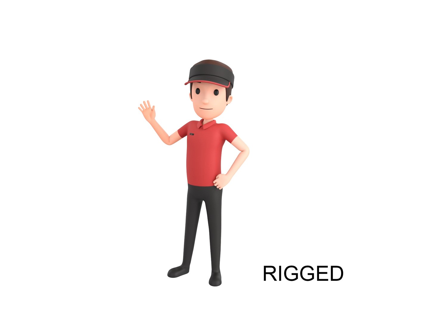 3D Character175 Rigged Fast Food Worker - TurboSquid 1881577