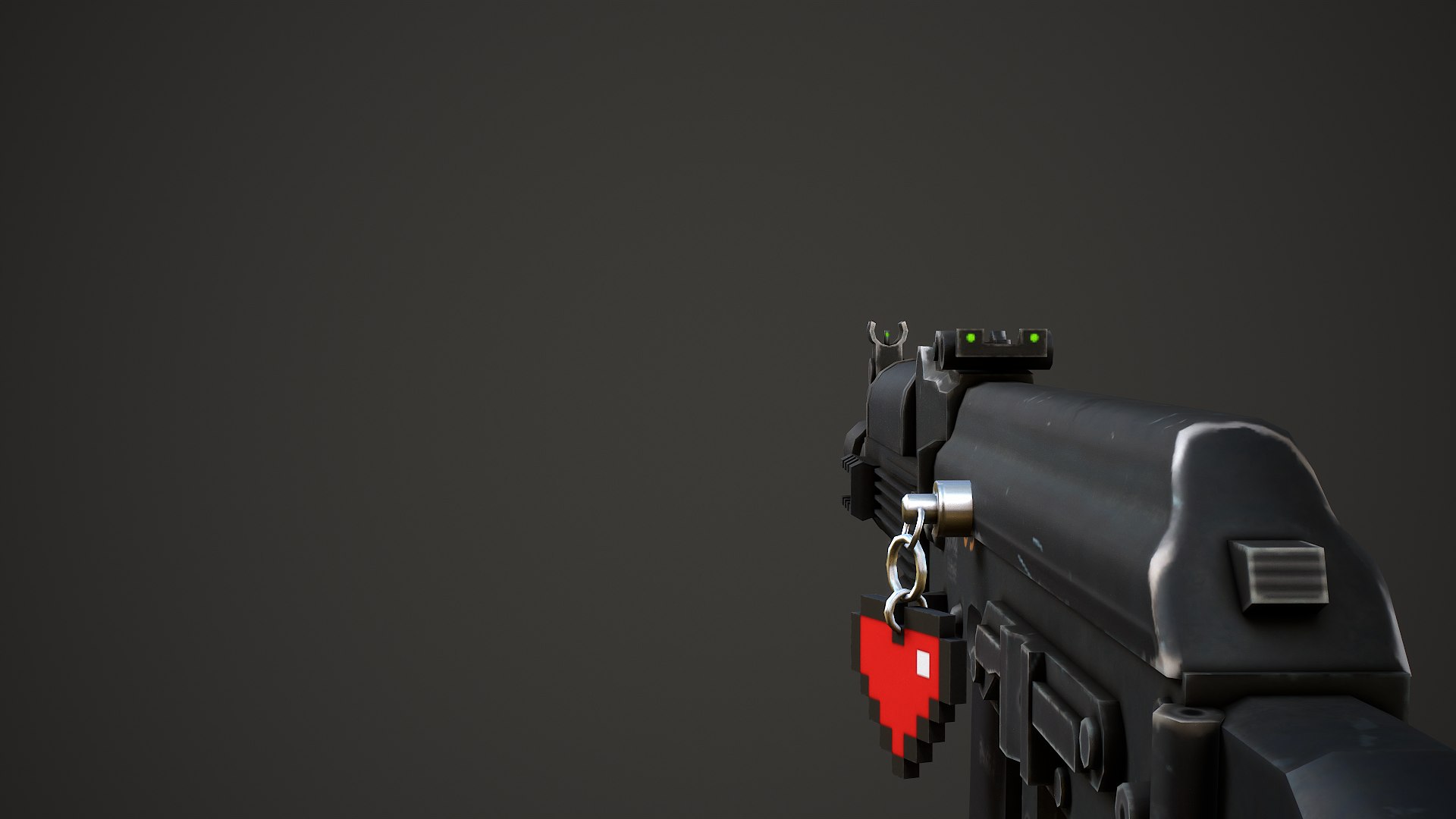 8-Bit Heart Weapon Charm - Low Poly Game Ready 3D - TurboSquid 2038645