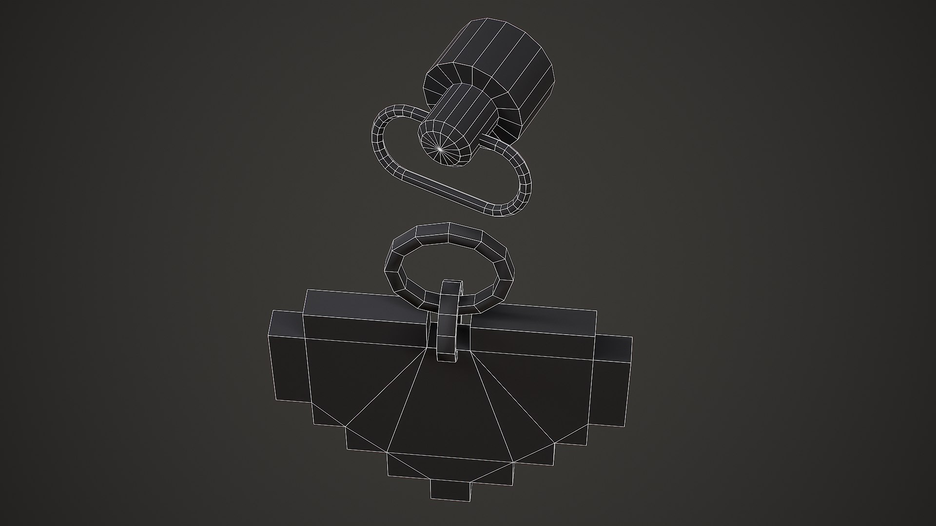 8-Bit Heart Weapon Charm - Low Poly Game Ready 3D - TurboSquid 2038645