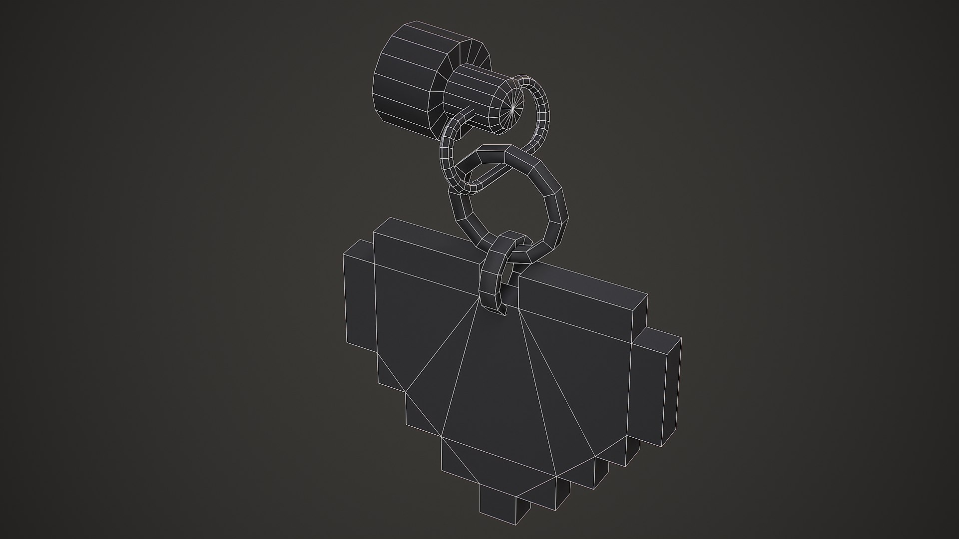 8-Bit Heart Weapon Charm - Low Poly Game Ready 3D - TurboSquid 2038645