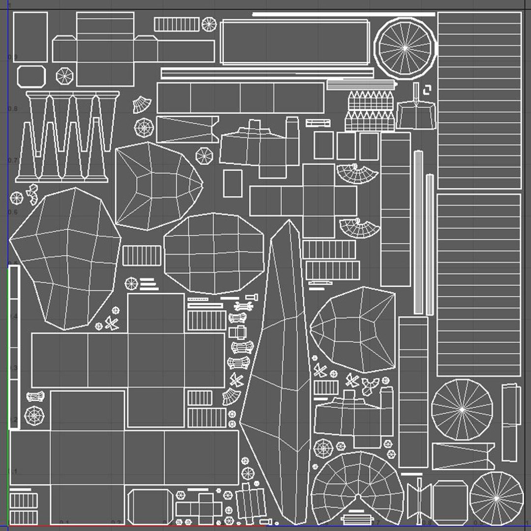 Retro Prop Set - PSX Style - 37 Pieces 3D Model - TurboSquid 1718246