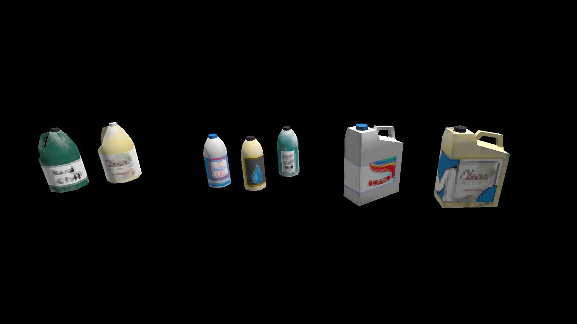 Retro Prop Set - PSX Style - 37 Pieces 3D Model - TurboSquid 1718246