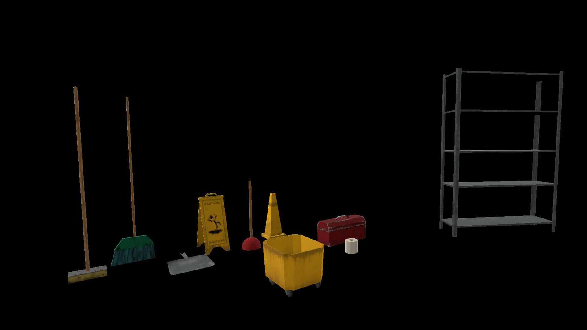 Retro Prop Set - PSX Style - 37 Pieces 3D Model - TurboSquid 1718246