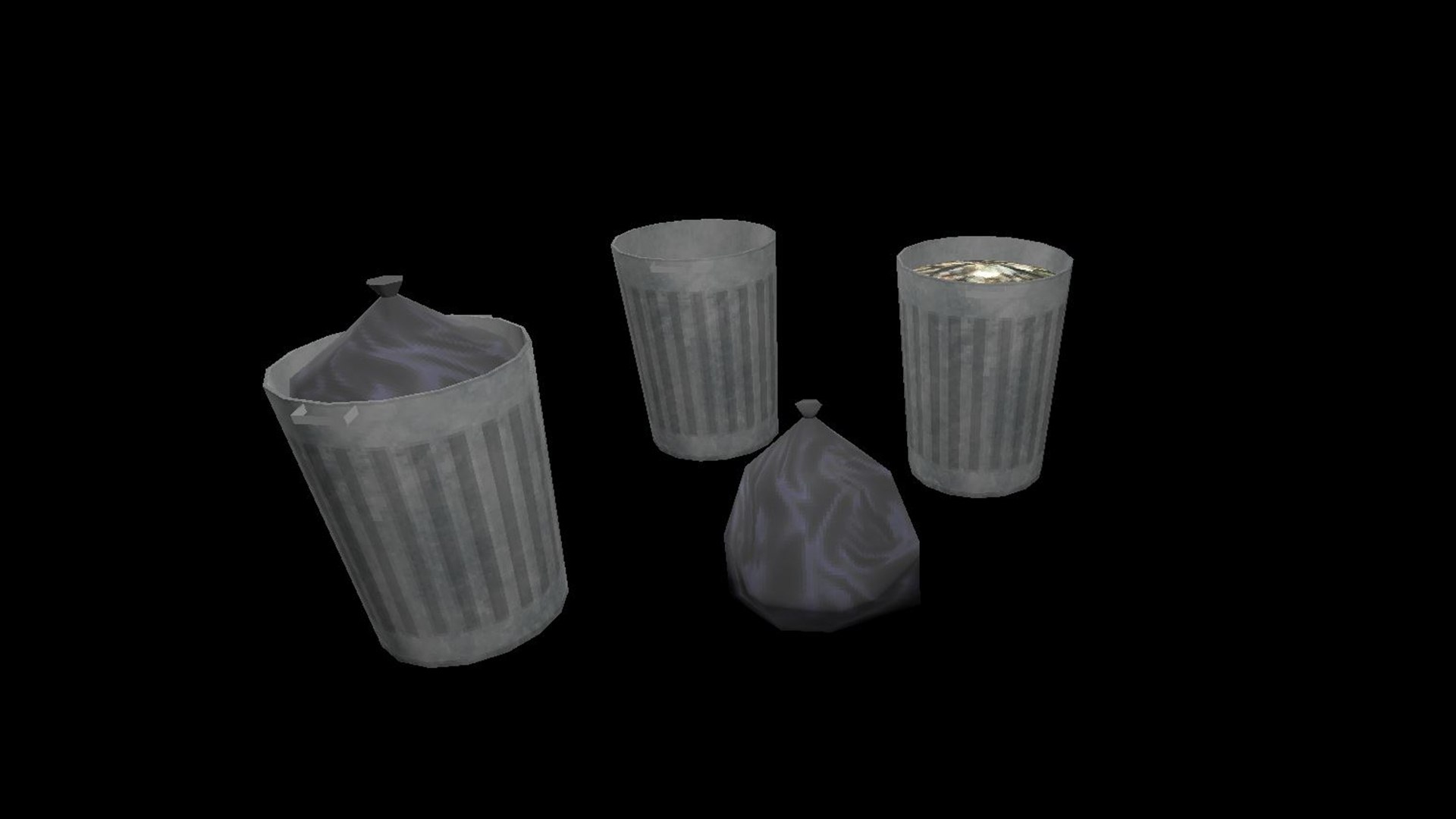 Retro Prop Set - PSX Style - 37 Pieces 3D Model - TurboSquid 1718246