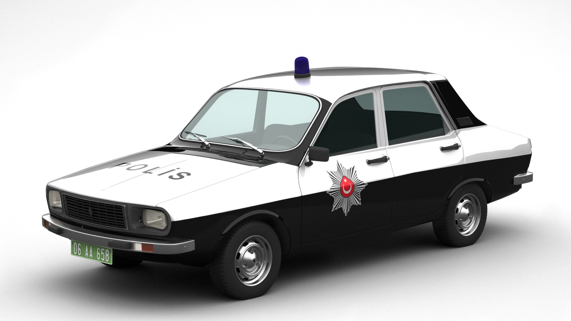 3D Renault 12 TS Police Model - TurboSquid 2010978
