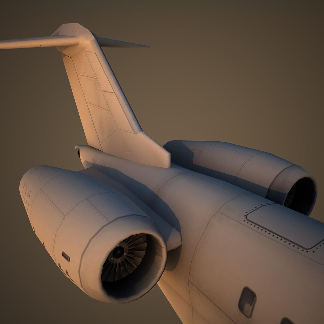 3d Bombardier Global Basic Model